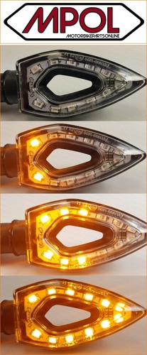 4x Arrowhead LED Sequential Indicators For Kawasaki J 125 SE 2016-2017 ...