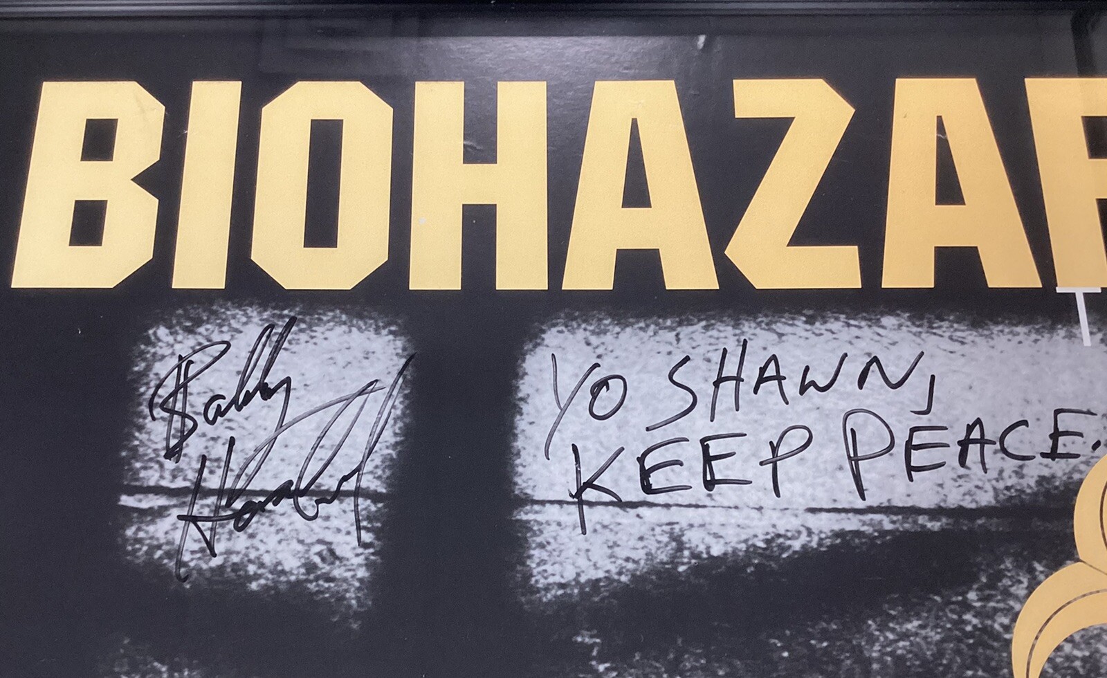 Biohazard Signed Poster 24x36 Bobby Hambel Danny Schuler Autograph ...