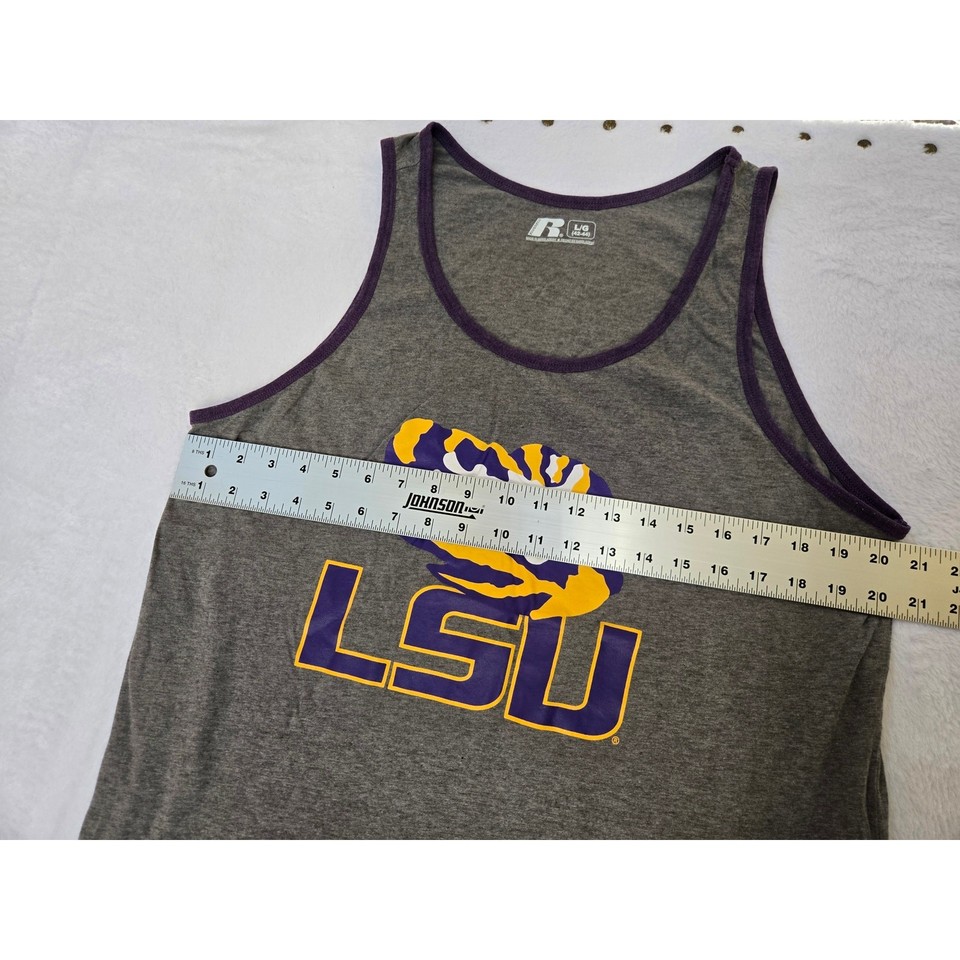 Russell Athletic LSU Tank Top | Men's L (42-44) | Tigers | Heather Gray ...