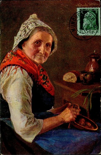 IMV02300 TCV Germany Bayern Künstler signiert Nitsch Willim Großmutter ...