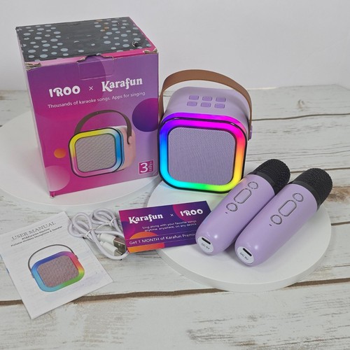 Karafun x IROO K12 Portable Karaoke Machine With Wireless Microphones ...