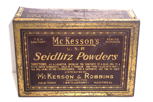 McKesson's U.S. R. Seidlitz Powders Laxative Tin Robbins | eBay