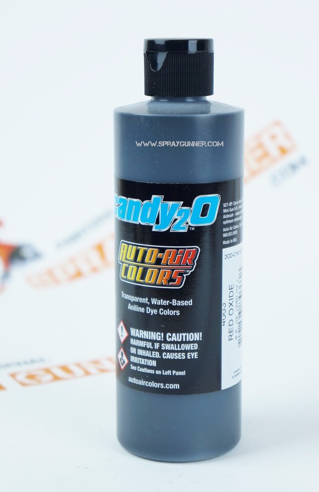 Createx Auto-Air Colors Candy2o Red Oxide 4663 8oz Waterborne Custom ...