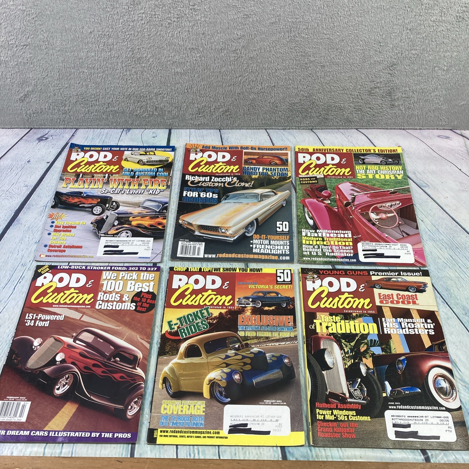 Rod and Custom Magazines Lot of 6 Issues Hot Rods Cars Garage 2002-2004 ...