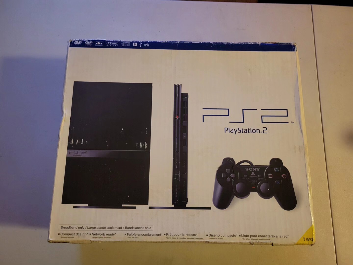 Sony Playstation 2 Console PS2 Slim System With Box/Plugs Doesn't Read ...