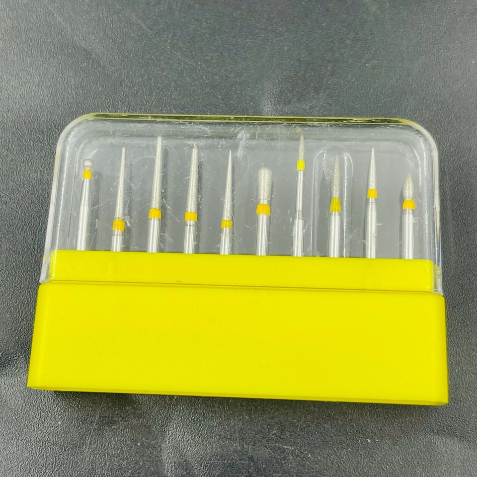 10Pcs/Box Dental FG Diamond Burs Composite/Polishing for High Speed ...