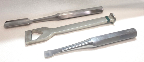 Lot of 3 - Moore Hollow Chisel, Peristeal Elevator, Lawton Gouge ...