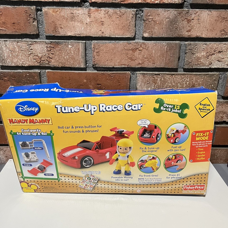 Disney Handy Manny Tune Up Race Car 2009 Fisher Price | eBay