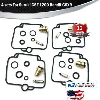 4 x Carburetor Rebuild Kit For Suzuki GSF 1200 Bandit GSXR 1100 750 W ...