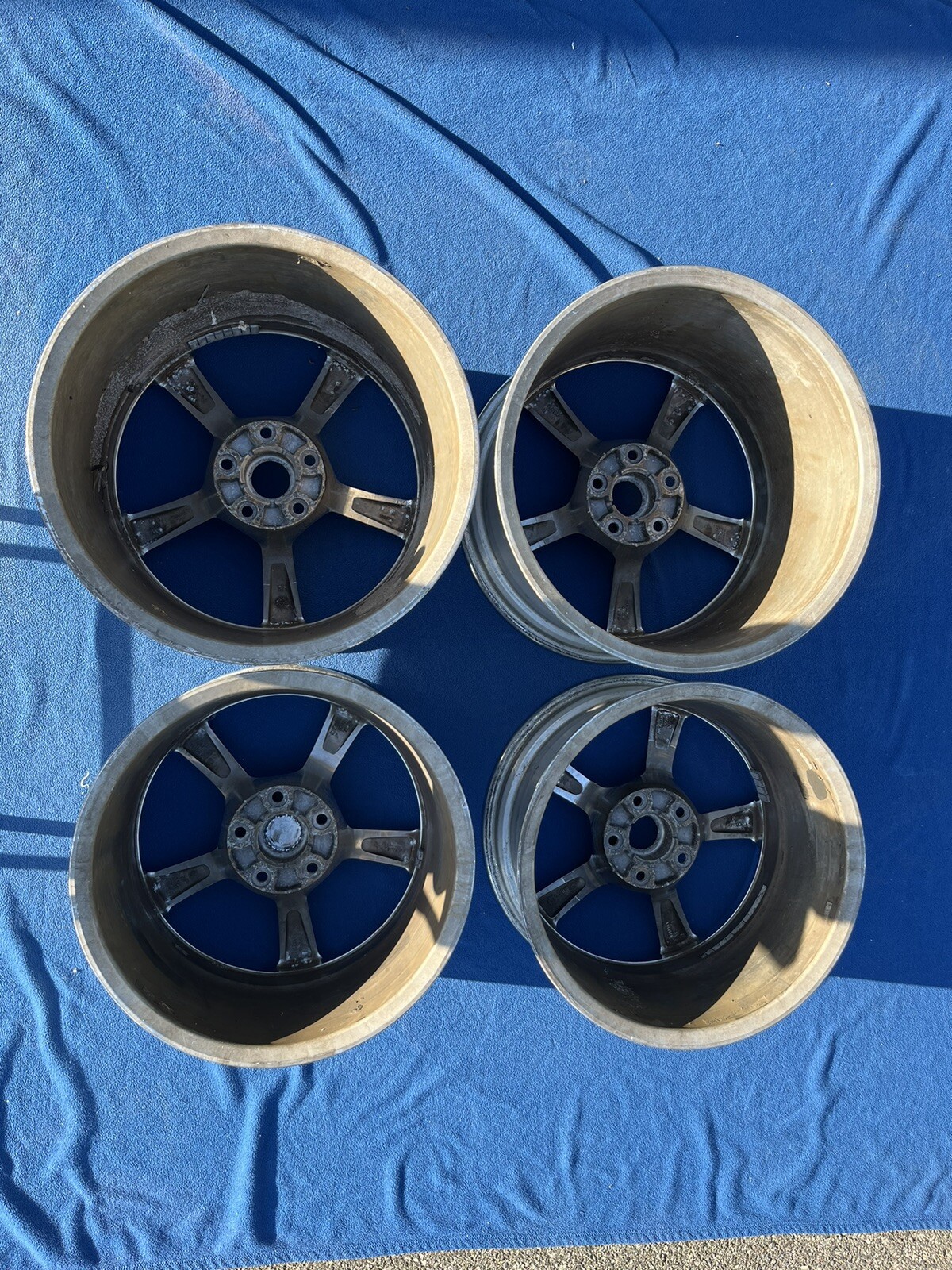 2010-2013 Chevrolet Corvette C6 Grand Sport 5 Spoke Chrome Wheels 18 19 ...