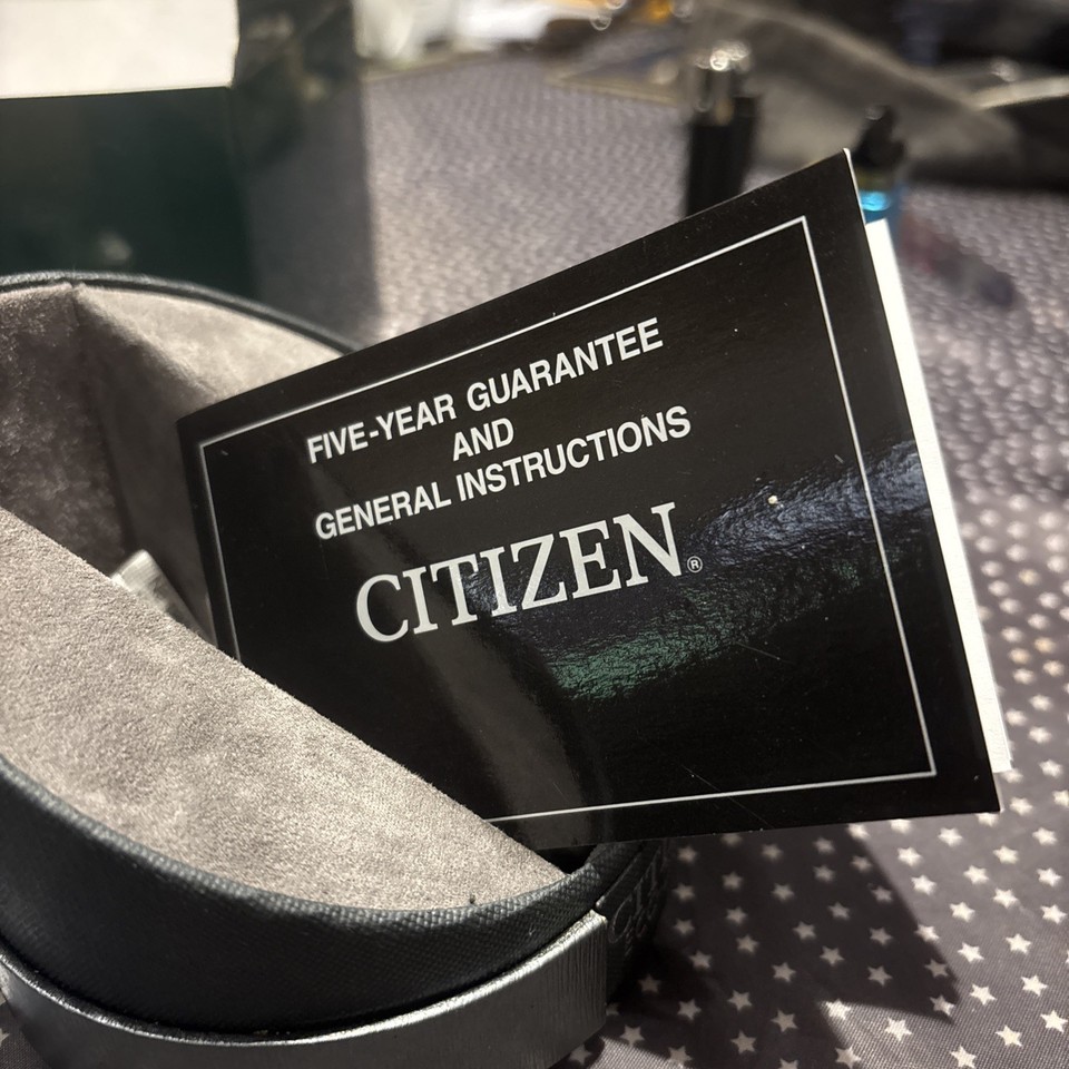 Citizen Eco-Drive Royal Marines Commando Watch Box complete With All ...