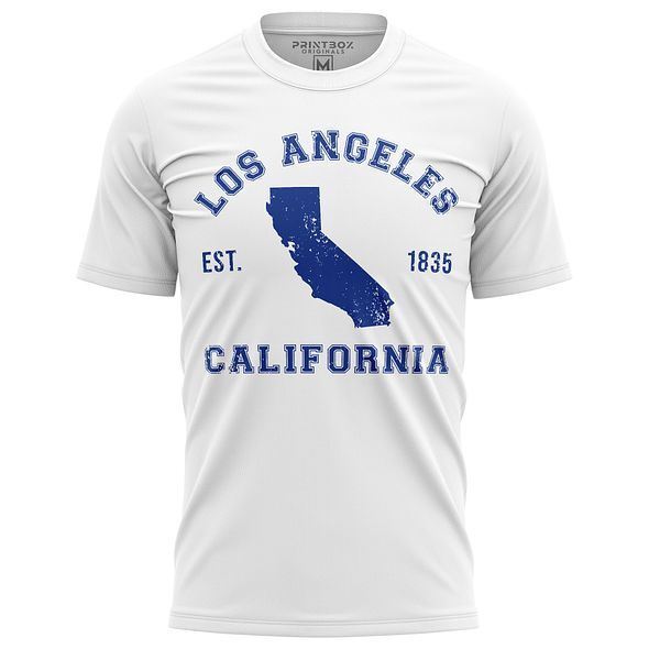 Los Angeles Shirts Men California LA Baseball Basketball Football Shirt ...