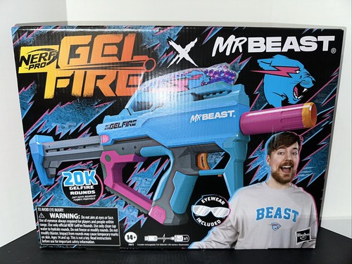 Nerf PRO X Mr Beast Full Auto GelFire Blaster Limited Edition | eBay