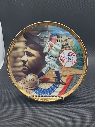 1995 BABE RUTH COLLECTOR'S PLATE~Hamilton PILLARS of BASEBALL #1990A No ...