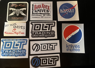 9 Piece Sticker Lot Advertisement Bark River, DLT , KSF, TOPE NATION | eBay