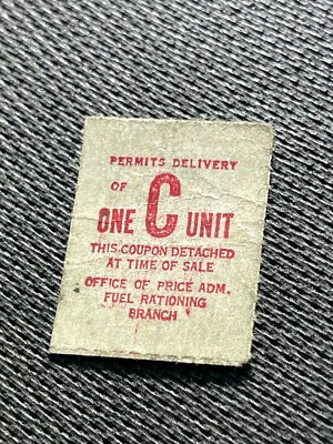 WWII Fuel Ration Stamp | eBay