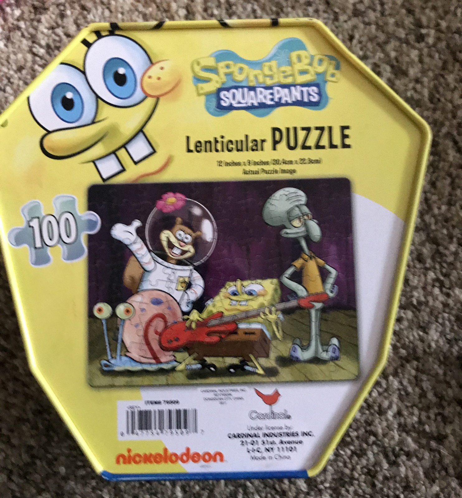 NEW ~ SPONGEBOB SQUAREPANTS 100 PIECE LENTICULAR PUZZLE ~ 12" x 9" | eBay