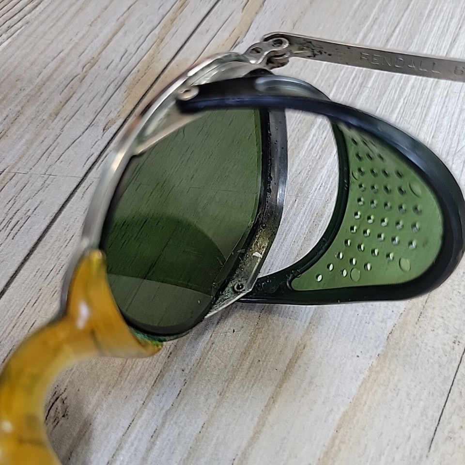 Vintage RARE Fendall 6 3/4 Safety Welding Glasses Tinted Sheilded ...