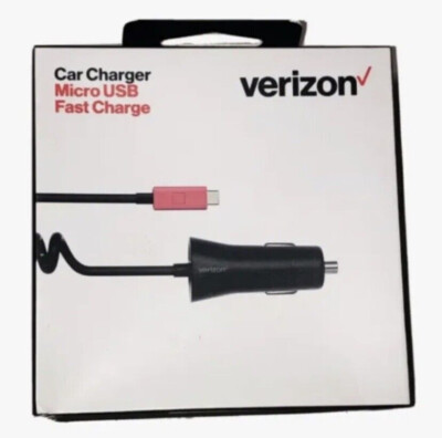 Verizon Micro USB Car Charger with Quick Charge - 24W | eBay