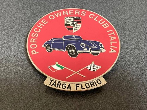 Porsche Owners Club Italy Targa Florio Grill Badge Car Badge from JP ...