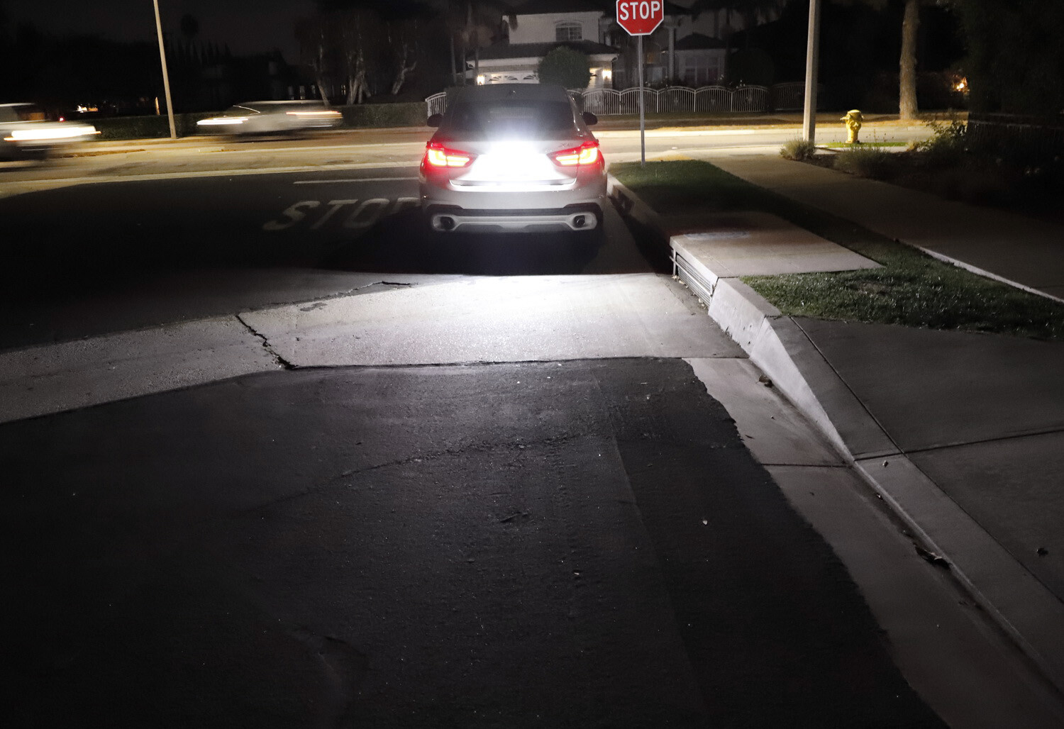 12" 57-SMD LED License Plate Frame Mount Backup Reverse Light Bar Kit ...