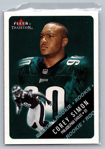 2000 FLEER TRADITION ROOKIE CARD # 326 Corey Simon - Philadelphia ...
