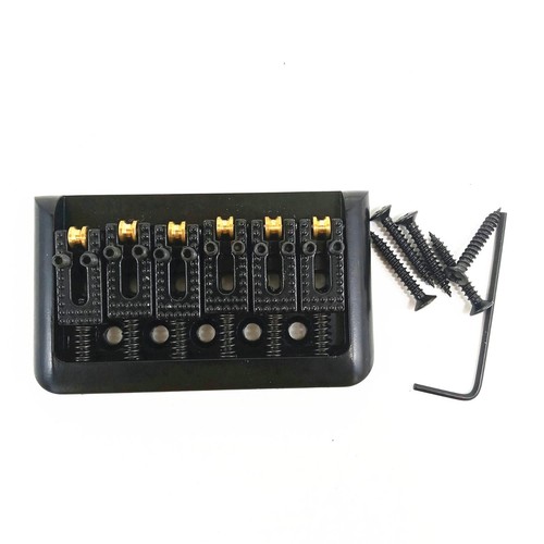 6 String 10.5mm Fixed Roller Saddle Hardtail Top Load Bridge For ...