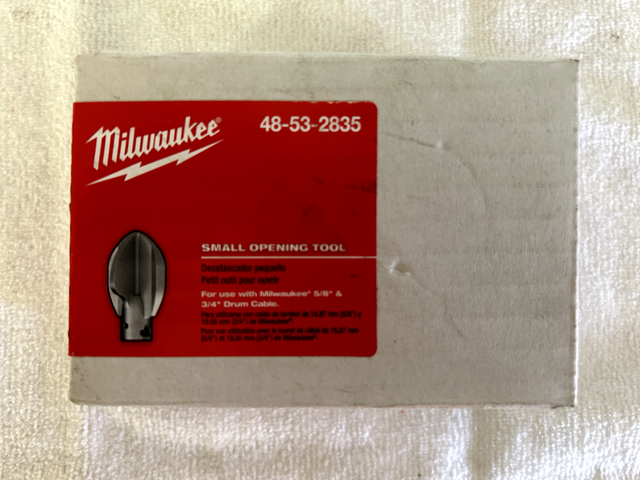 Milwaukee 48-53-2835 Small Opening Tool for 5/8" & 3/4" Drum Cable for ...