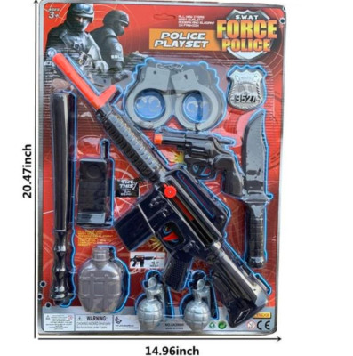 Police Officer 6-Piece Toy Playset - Role Play & Imaginative Fun for ...