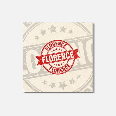 Florence Grunge Travel 4'' X 4'' Square Wooden Coaster | eBay