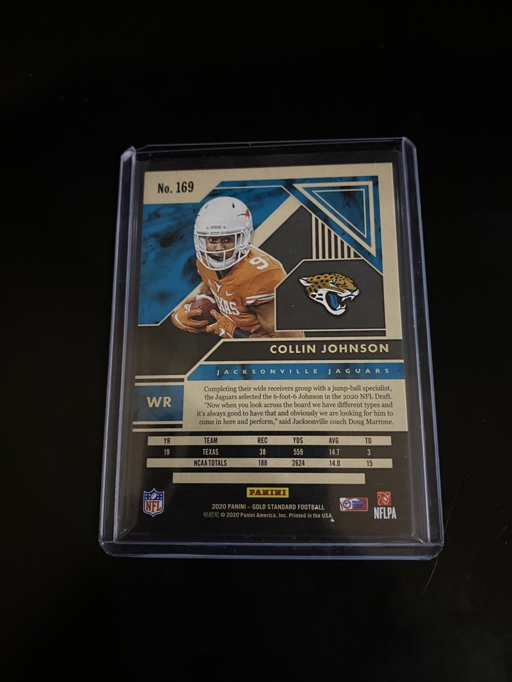 Collin Johnson 2020 Gold Standard RC /10 Football card Jaguars 169 | eBay
