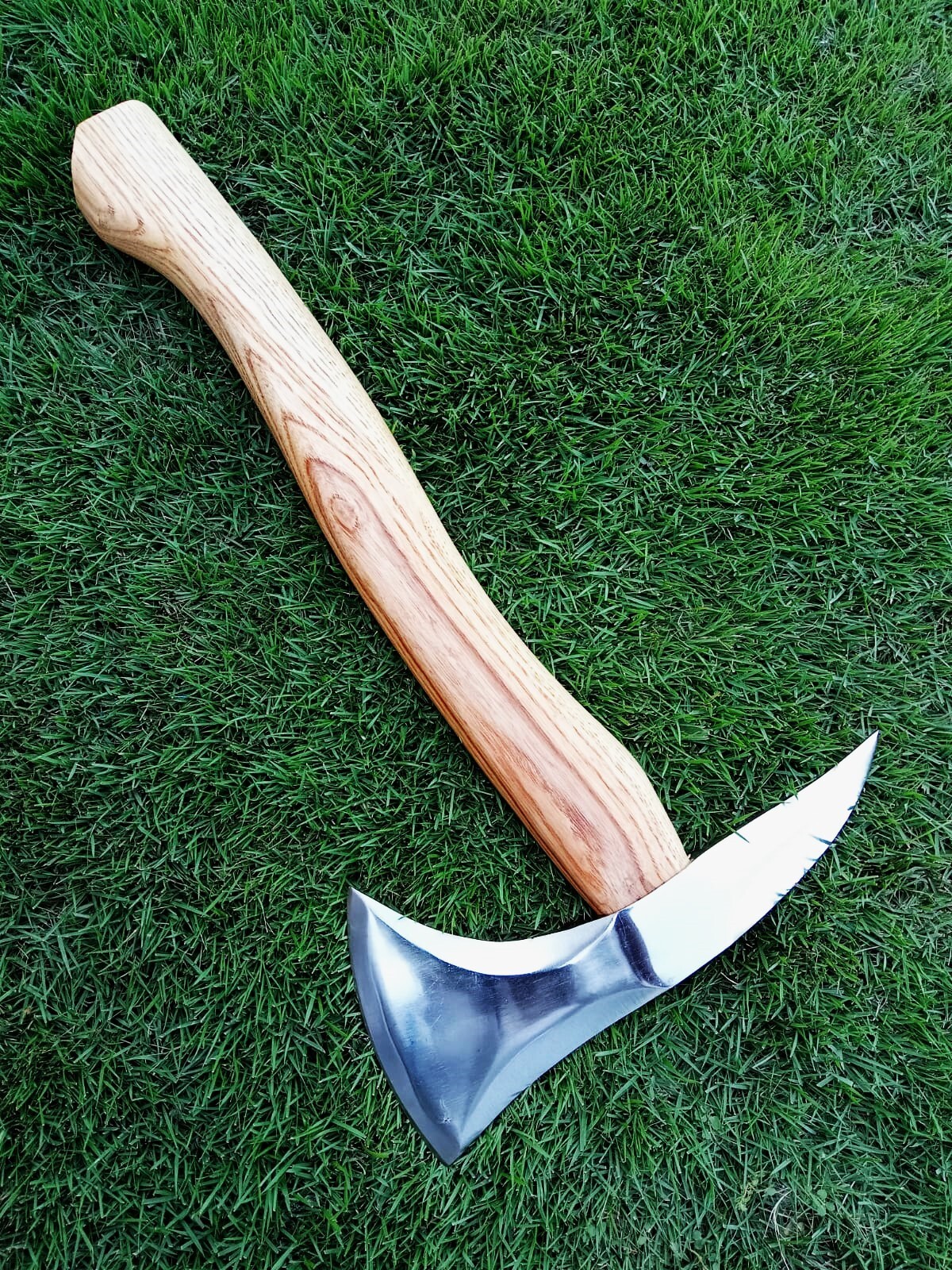 SPIKE HEAD HANDMADE HIGH CARBON STEEL AXE HATCHET INTEGRAL VIKING ...