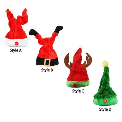 Christmas Santa Hat, Electric Hats Cap, Electric Christmas Hat Dancing ...