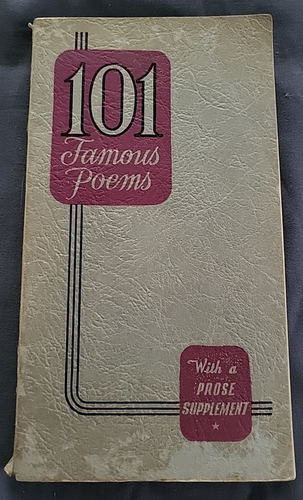 101 Famous Poems With A Prose Supplement 1929 | eBay