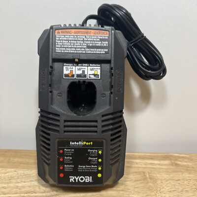 Ryobi P118 Lithium-ion/Ni-Cad ONE+ 18V IntelliPort Battery Charger ...