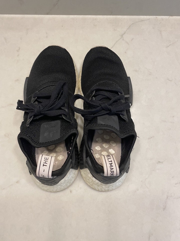 Adidas NMD R1 Boost Womens Running Shoes Core Black Orchid Tint BD8026 ...