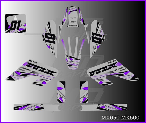Razor MX500 MX650 graphics kit decals THICK AND HIGH GLOSS | eBay