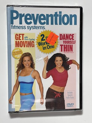 Prevention Fitness Systems 2 DVD, Get Moving, Dance Yourself Thin BRAND ...