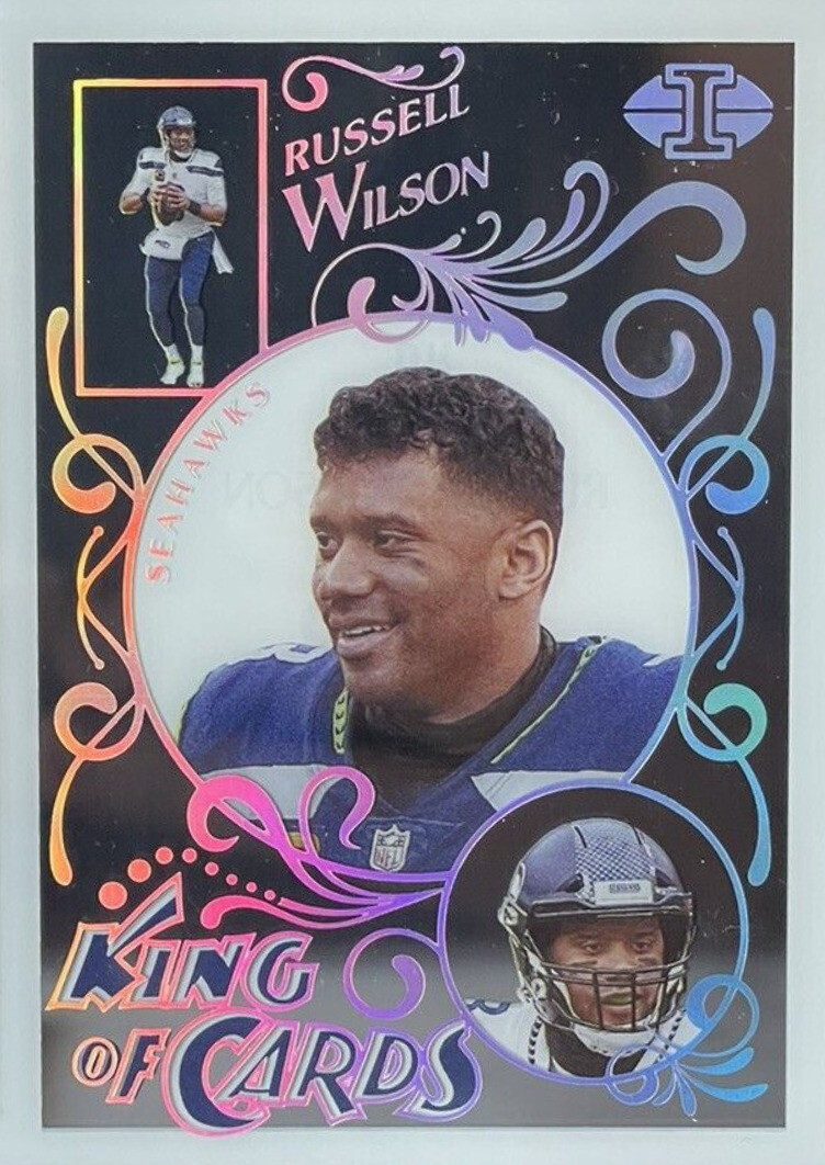 2021 Panini Illusions - King of Cards Rainbow #KC-5 Russell Wilson for ...