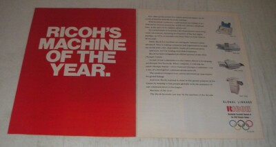 1990 Ricoh Ad - Fax 09, Fax 105, Fax 1000L and Fax 7000 - machine of ...
