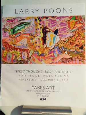 LARRY POONS ART PIECE VTG ORIG 2019 ADVERTISEMENT | eBay