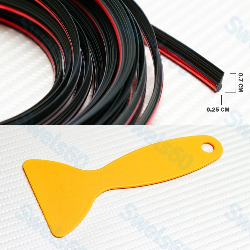 5M Red Car Interior Edge Gap Line Moulding Trim Molding Strip Decor ...