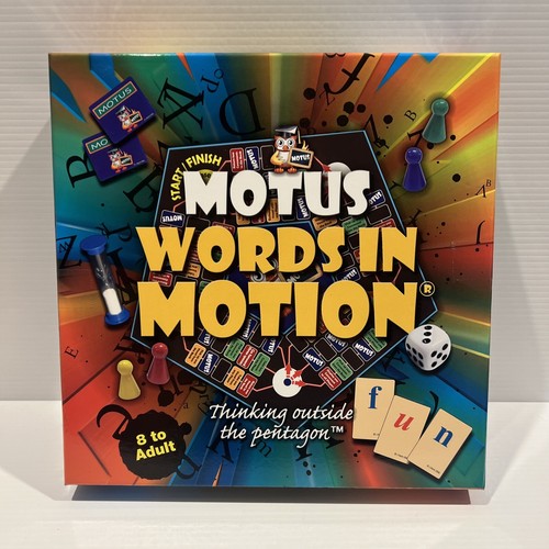 MOTUS Words in Motion Board Game Educational Brand New Sealed | eBay ...