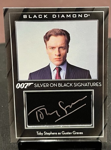 TOBY STEPHENS Auto Silver Black /65 - James Bond GUSTAV GRAVES UD Black ...