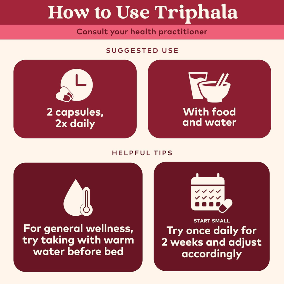 Organic India Triphala Capsules Organic - Herbal Supplement with Amla ...