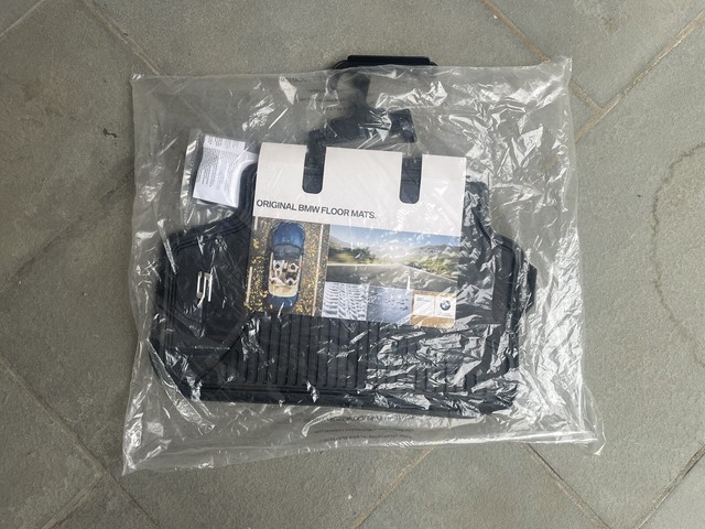 Genuine BMW All Weather Floor Mats - Rear 51472414219 for sale online ...