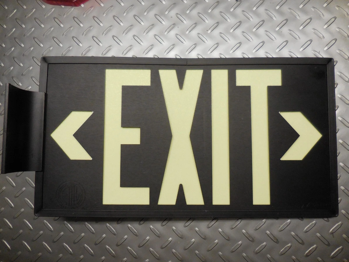 Photoluminescent Exit Sign