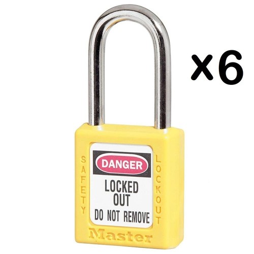 6x Master Lock 410 Safety Lockout Padlock / Isolation Lock - electrical ...