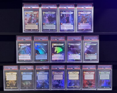 Star Wars Unlimited SOR Complete Hyperspace Foil Legendary Set All 16 ...