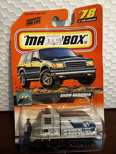 MATCHBOX SNOW GROOMER MATTEL WHEELS #96373 HO SCALE #78 OF 100 VEHICLES ...